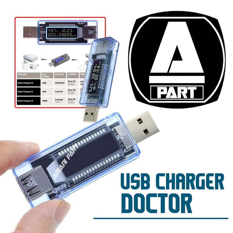 Jual USB DOCTOR CHARGER POWER METER USB DOCTOR AMPERE METER VOLT METER ...
