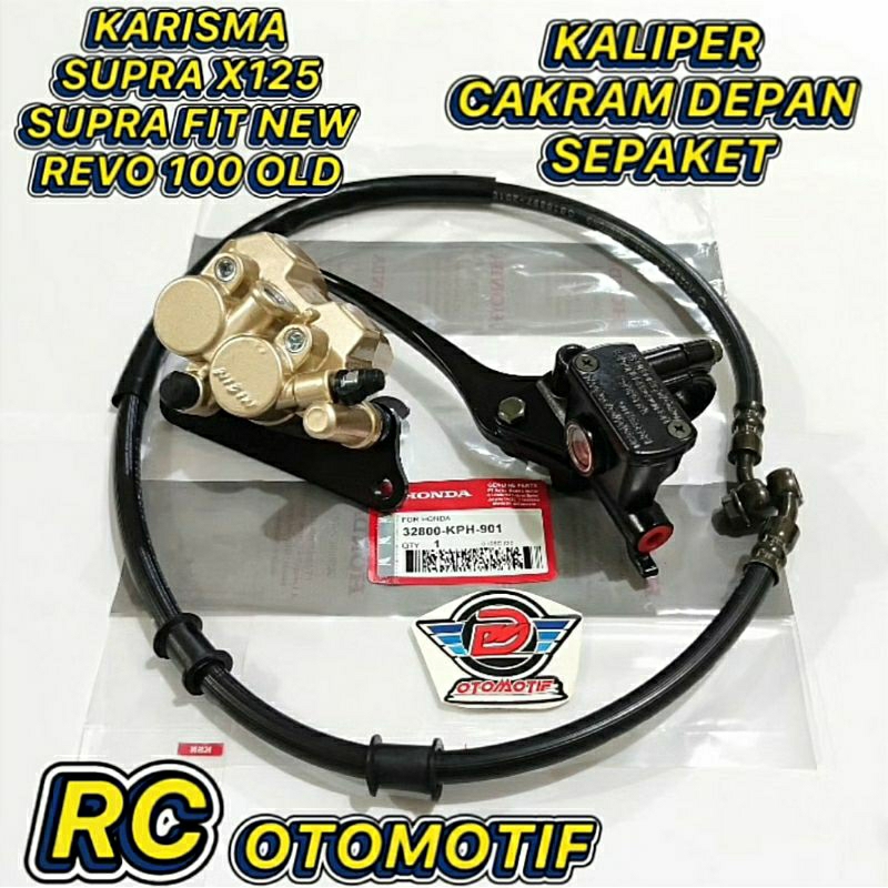 Jual KALIPER CAKRAM,MASTER SET DEPAN SEPAKET KARISMA, SUPRAX125, SUPRA FIT, REVO 100 | Shopee ...