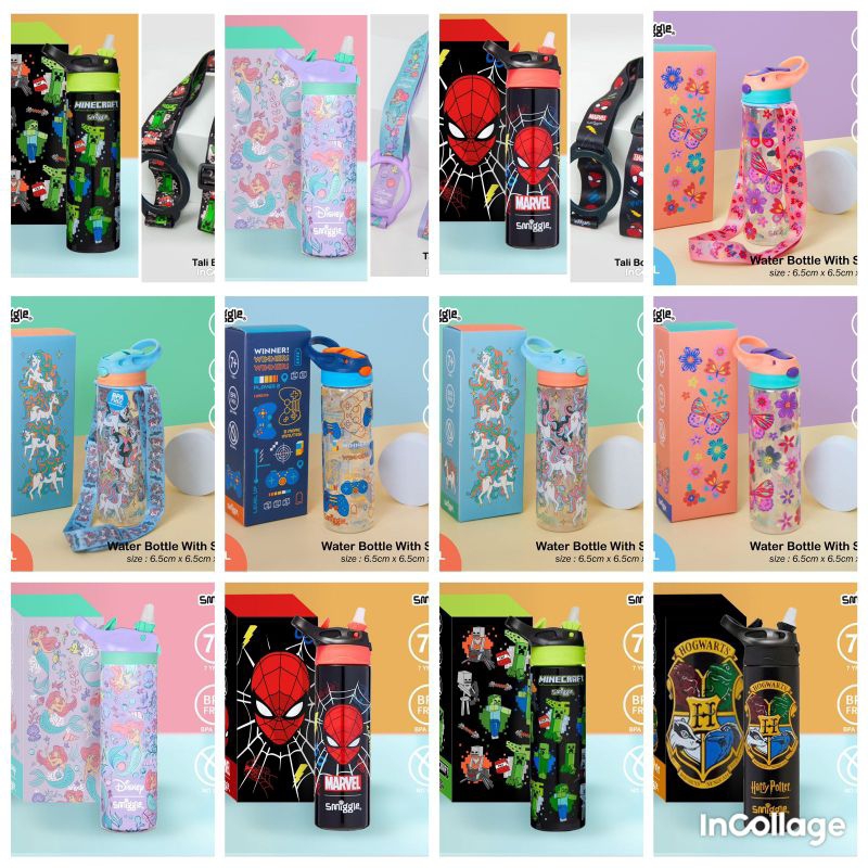 Jual Smiggle botol air minum anak sedotan silicone 630ml | Shopee Indonesia