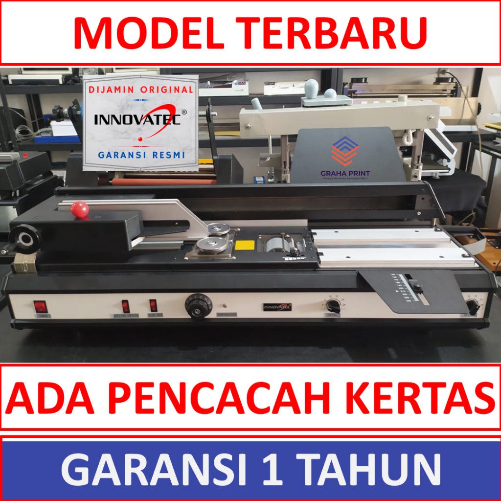 Jual Mesin Jilid Buku 50 EM INNOVATEC Alat Jilid Lem Panas Cacah ...