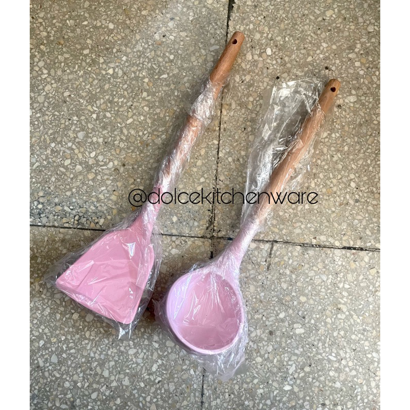 Jual Spatula Sutil Penggorengan Sendok Sinduk Sayur Gagang Kayu ...