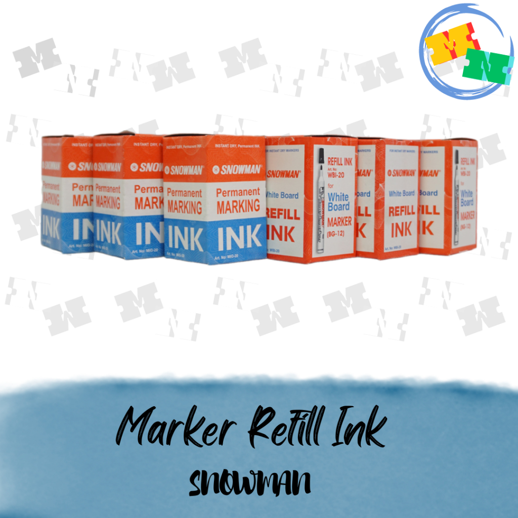 Jual Tinta Spidol Snowman Refill Ink | Shopee Indonesia
