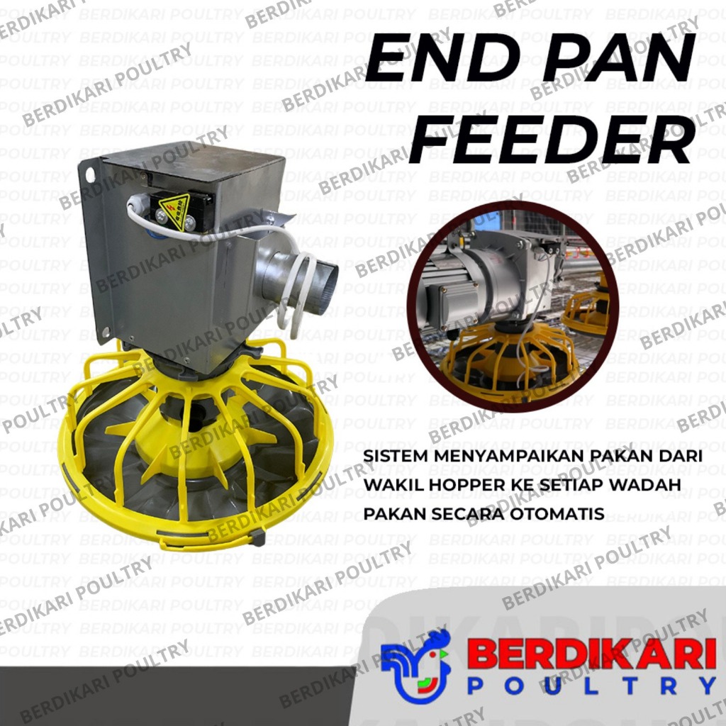 Jual End Pan Feeder Otomatis - Tempat Pakan Ayam - Alat Ternak Ayam | Shopee Indonesia