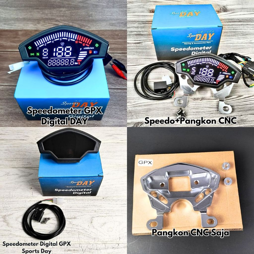 Jual Speedometer Digital GPX Spedo Spido GPX Full Digital Spidometer CB ...