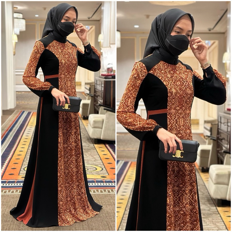 Jual NANO DRESS ORI MADEIRA ( teracotta etnik ) | Shopee Indonesia