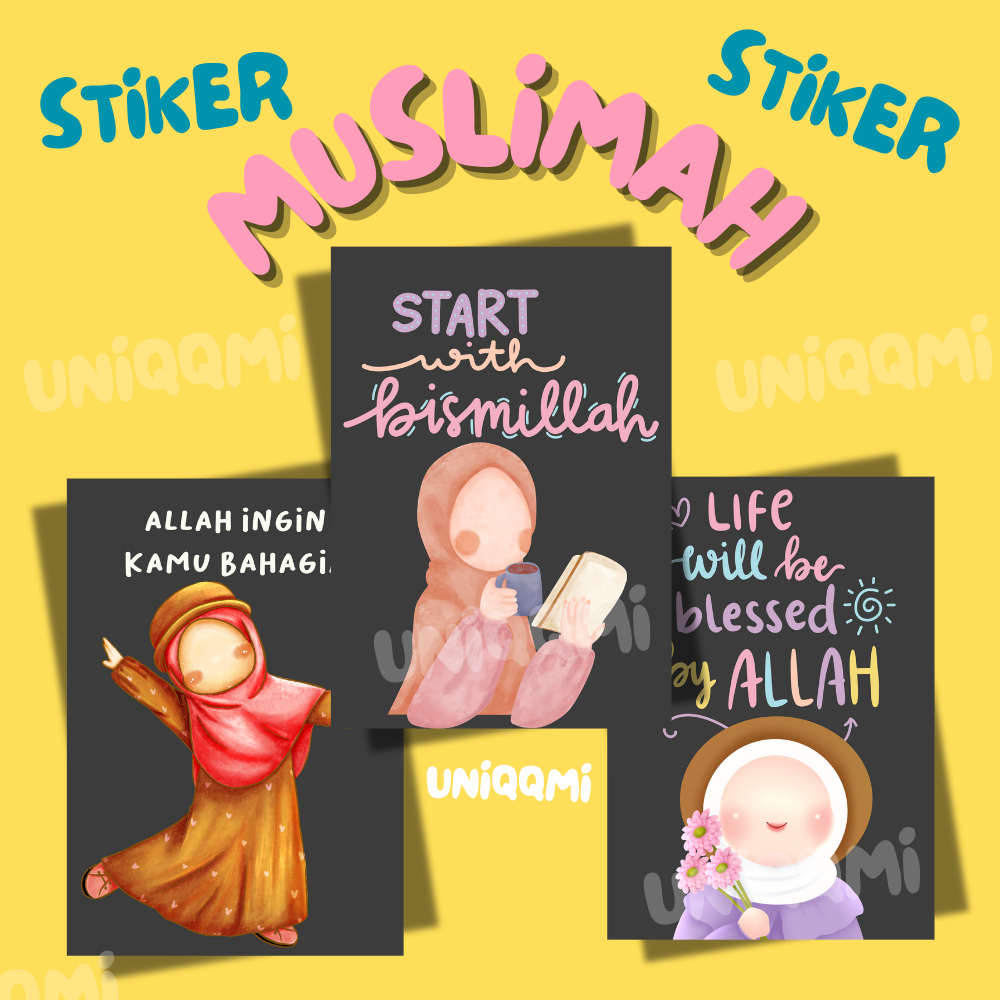 Jual STIKER MUSLIMAH/ STIKER MOTIVASI/STIKER WANITA/STIKER HIJAB/STIKER ...