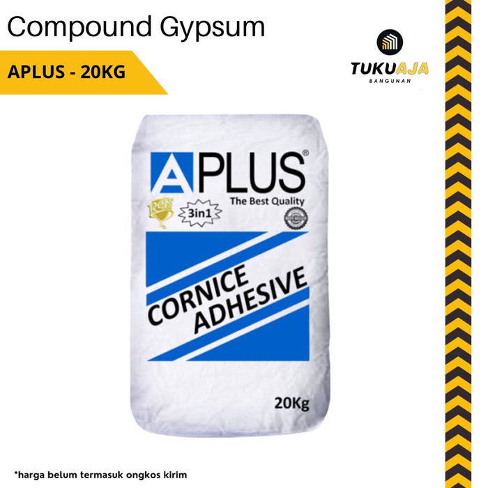 Jual Compound Gypsum Compound Gypsum A Plus 20 Kg Cornice Aplus Plamir ...