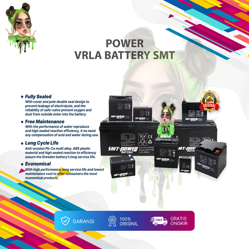 Jual BATTERY UPS ICA APC PROLINK / AKI KERING / BATERAI VRLA SMT 6V ...