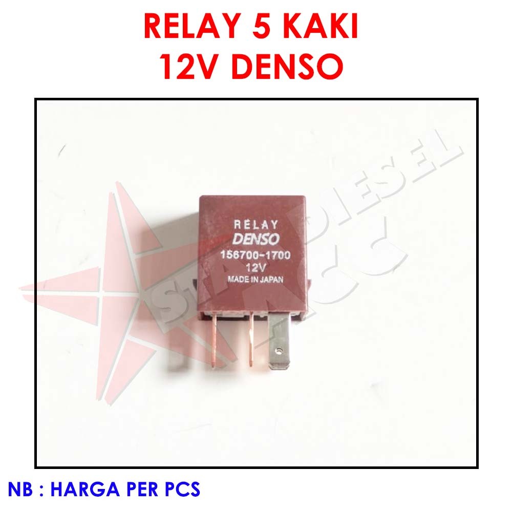 Jual RELAY 12V 5 KAKI DENSO UNIVERSAL RELAY 5K 12V DENSO | Shopee Indonesia