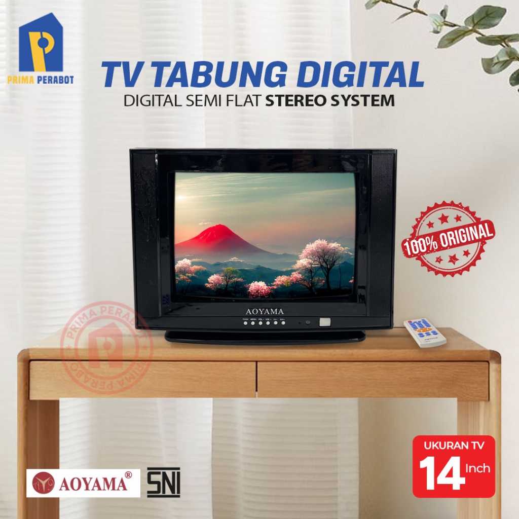 Jual TV Tabung Aoyama Digital 14 Inch Semi Flat Stereo System | Shopee ...