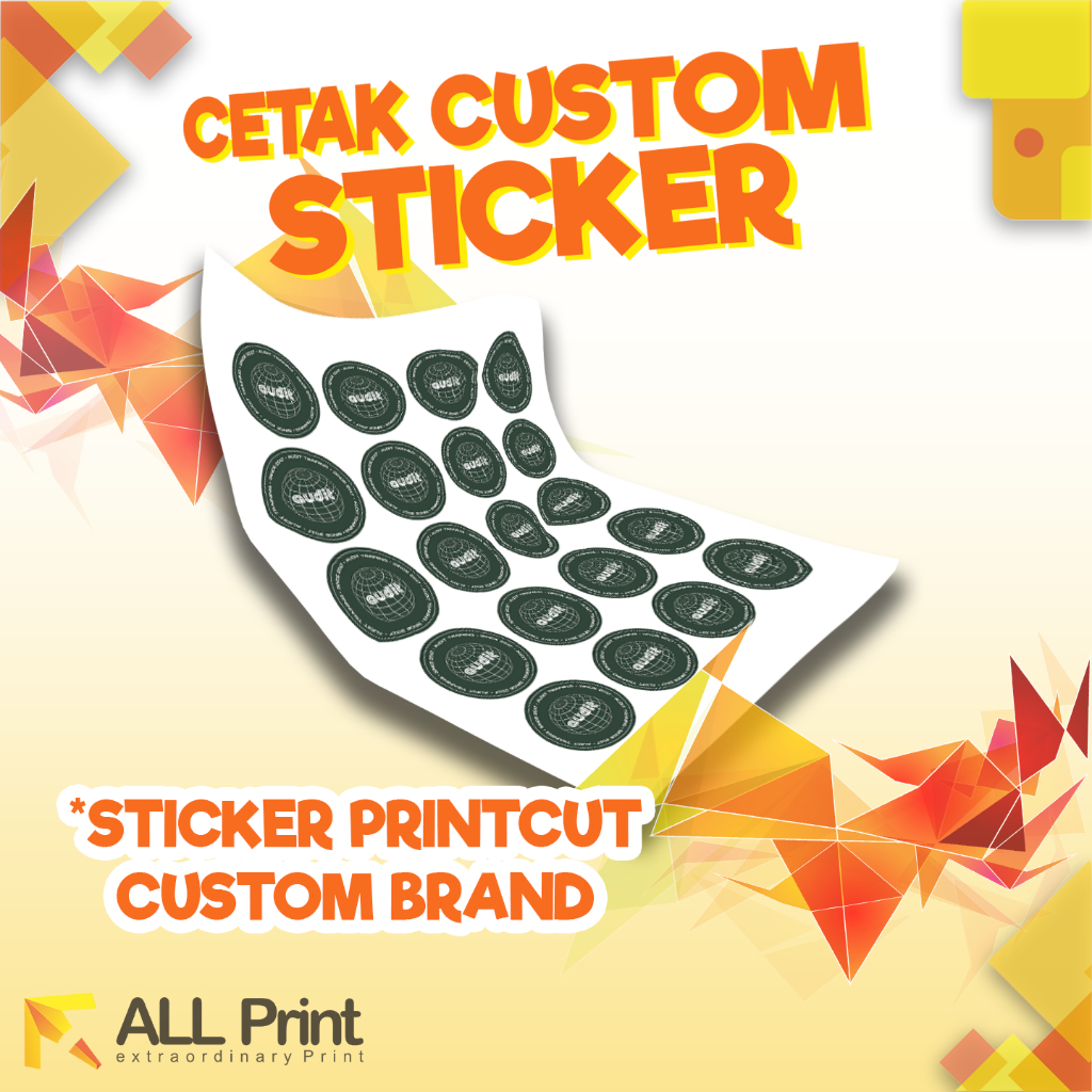Jual CETAK STIKER PRINT CUT A3 MURAH / CETAK STIKER LABEL CUSTOM ...