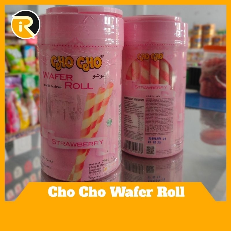Jual DEMO [MERDEKA PROMO] cho Cho wafer roll rasa strawberry 260g ...