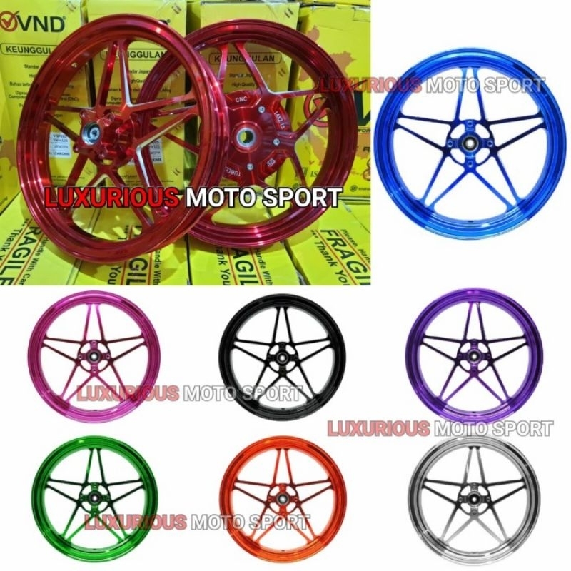 Jual Velg Vnd V Speed v1/ v2/ v3 vario 110/ Beat/ Scoopy / Spacy pelek bintang vnd beat keyless ...