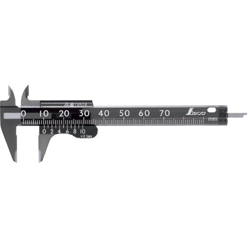 Jual SHINWA Vernier Caliper Plastic Caliper Pocket 70mm 19514 | Shopee Indonesia