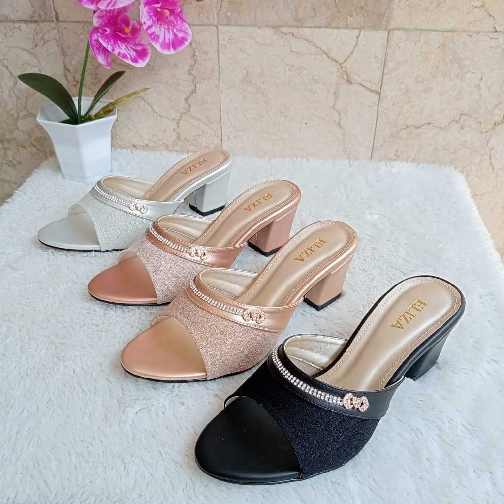 Jual ELIZA E503 Heels Wanita Elegan Terbaru Hak 5 cm | Shopee Indonesia