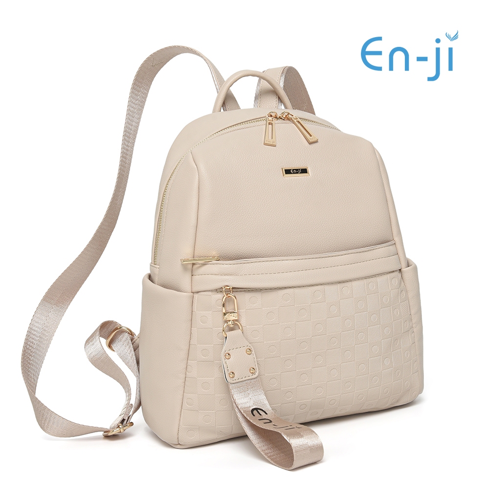 Jual En-ji Miyona Backpack - Cream | Shopee Indonesia