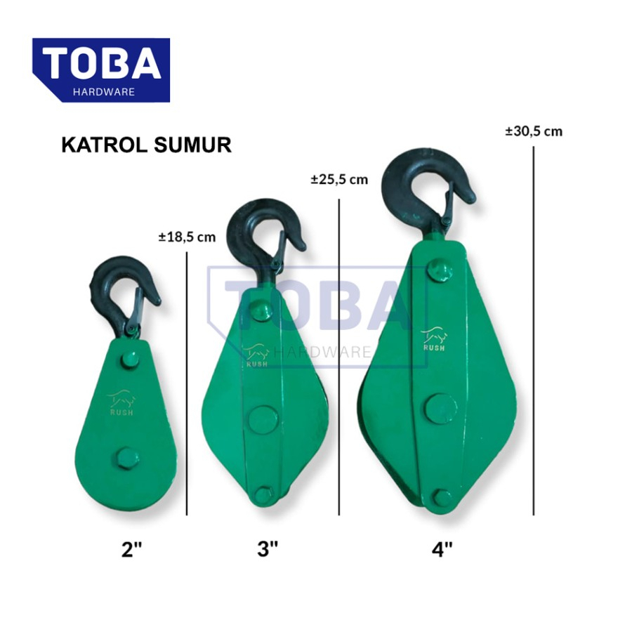 Jual Kerekan / Katrol Sumur 400 Kg , 500 Kg, 1 Ton / 2 Inch 3 Inch 4 ...