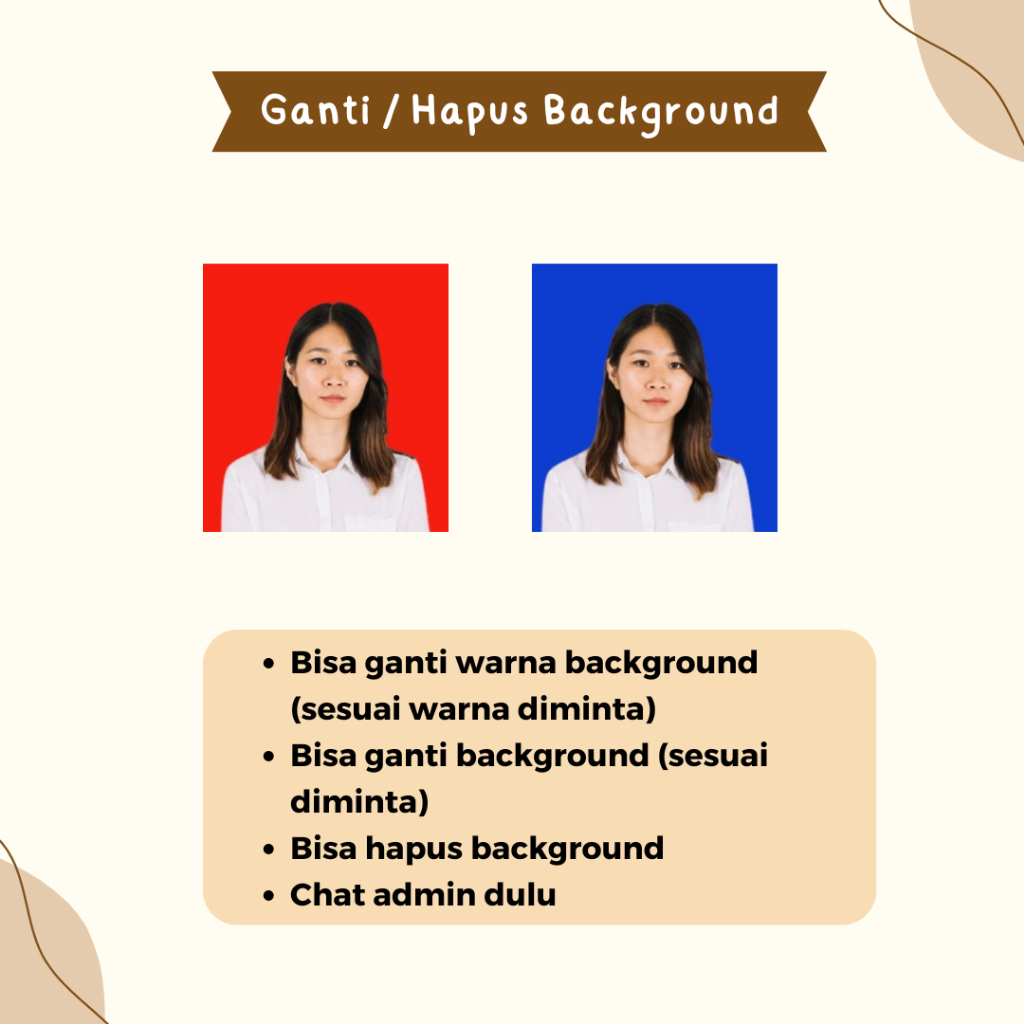 Jual Jasa Edit Background Pas Foto / Hapus Background Foto | Shopee ...