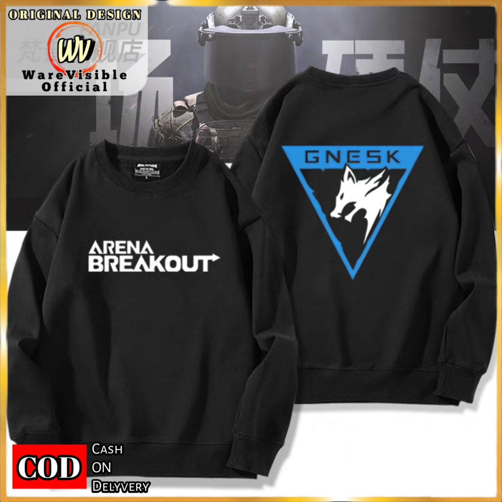 Jual WareVisible Sweater Crewneck ARENA BREAKOUT Pria Wanita Fleece ...