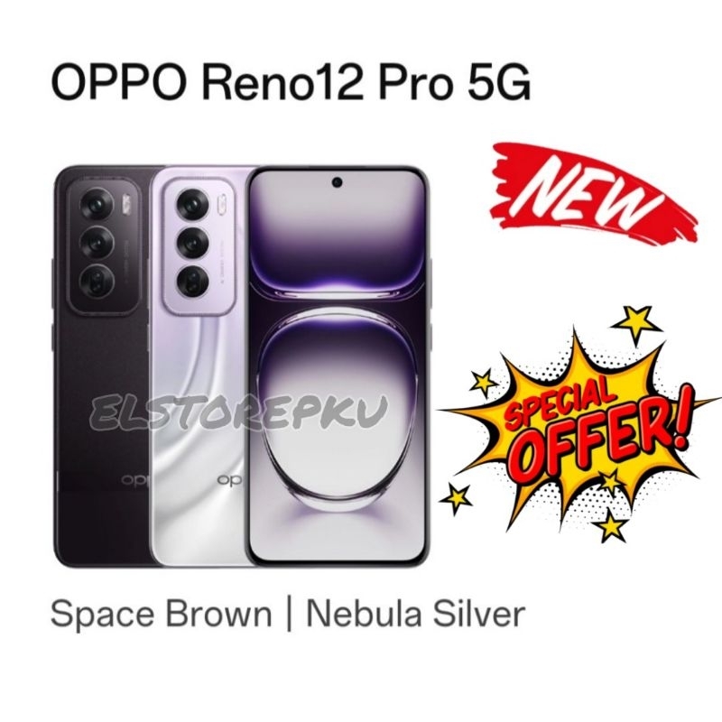 Jual Oppo Reno 12 Pro 5G 12/512 Garansi Resmi. Layar Curved OLED 6.7 ...