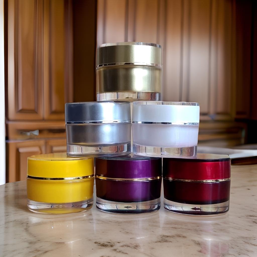 Jual Pot Acrylic 10gram Gold Silver Pink White Pearl Mewah / Pot Cream ...