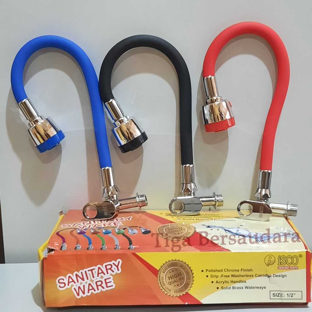 Jual Kran Flexible warna ISCO / Kran Cuci Piring flexible/ Kran ...