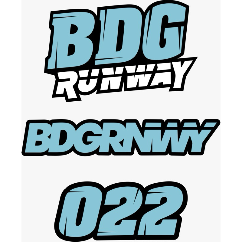 Jual Cutting sticker BDG RUNWAY 022 BDGRNWY | Shopee Indonesia