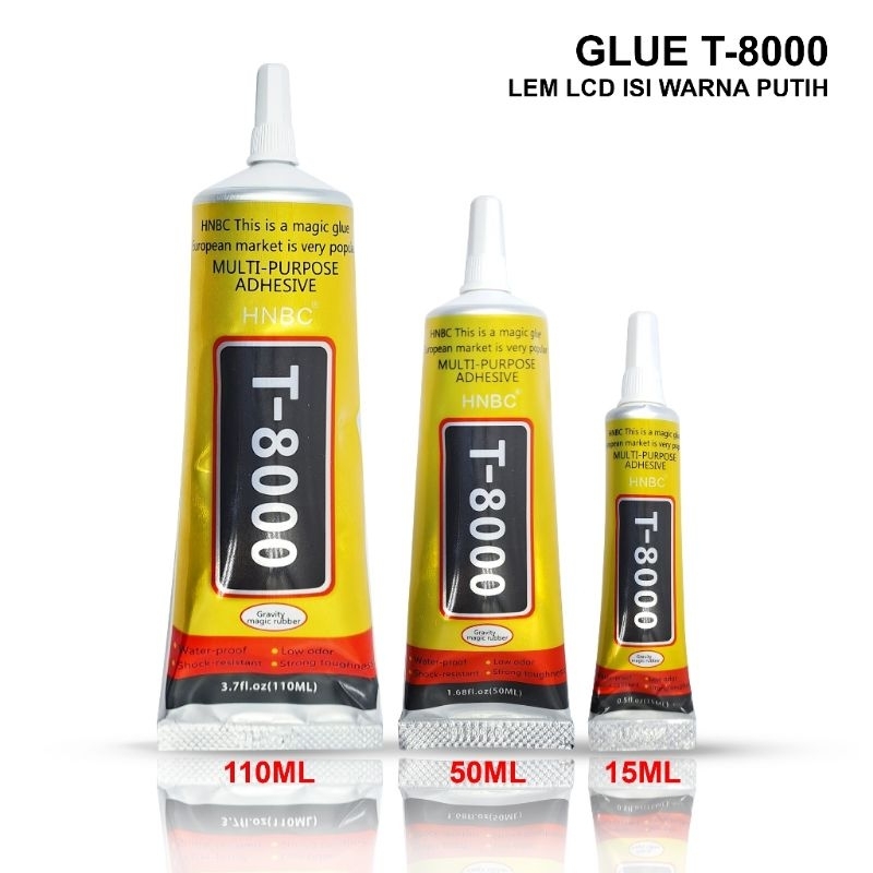 Jual LEM LCD T-8000(PUTIH) / T-7000(HITAM) / B-7000(BENING).( 50ML/15ML/3ML ) (LEM TOUCHSCREEN ...