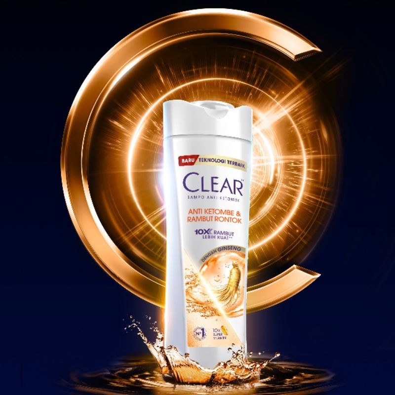 Jual Shampoo Clear Ginseng untuk ketombe dan rambut rontok | Shopee ...