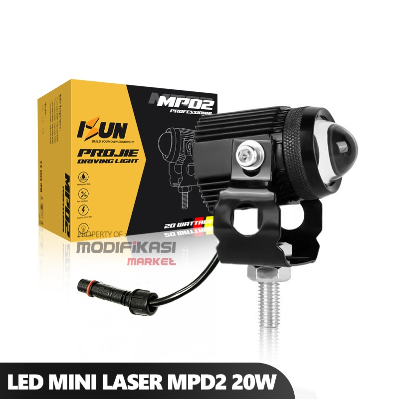 Jual Mini Projie Laser Gun ISUN MPD2 PRO 20W 20watt Lampu Tembak Laser Motor Mobil DC9-80V/20W ...