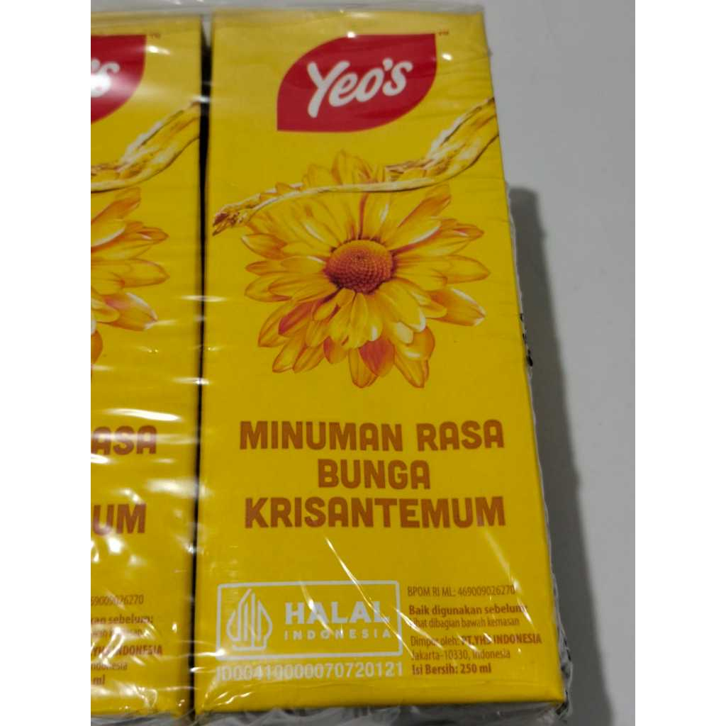 Jual Yeos Teh Kembang Chrysanthemum Kotak 250ML / Halal / Minuman Rasa ...