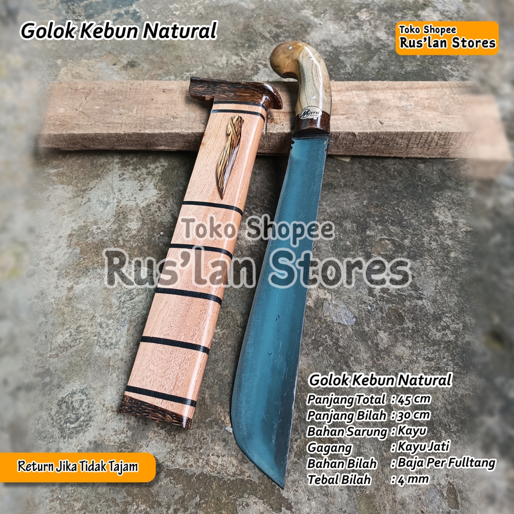 Jual Golok Cibatu/golok pemotong kayu dan bambu/golok asli baja per ...