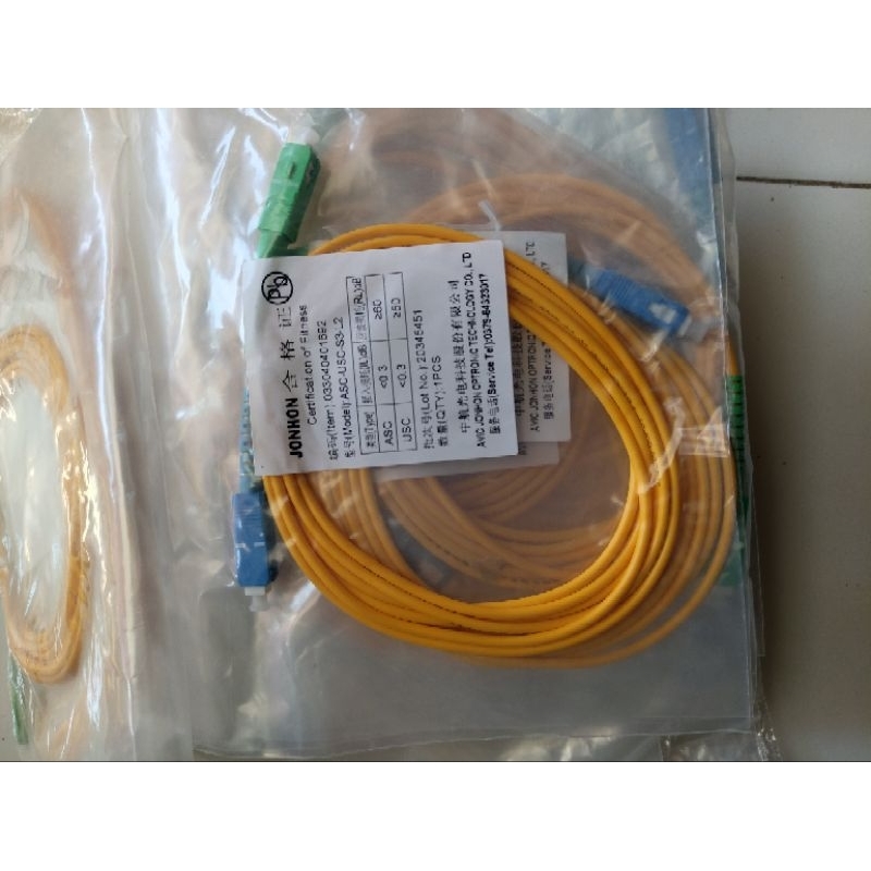 Jual Pathcore 3MM SC/APC SC/UPC 2 METER merk JONHON | Shopee Indonesia