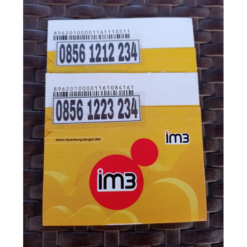 Jual Nomor cantik kartu Perdana Im3 11 Digit angka Rapi Urut 1234 Nomor ...