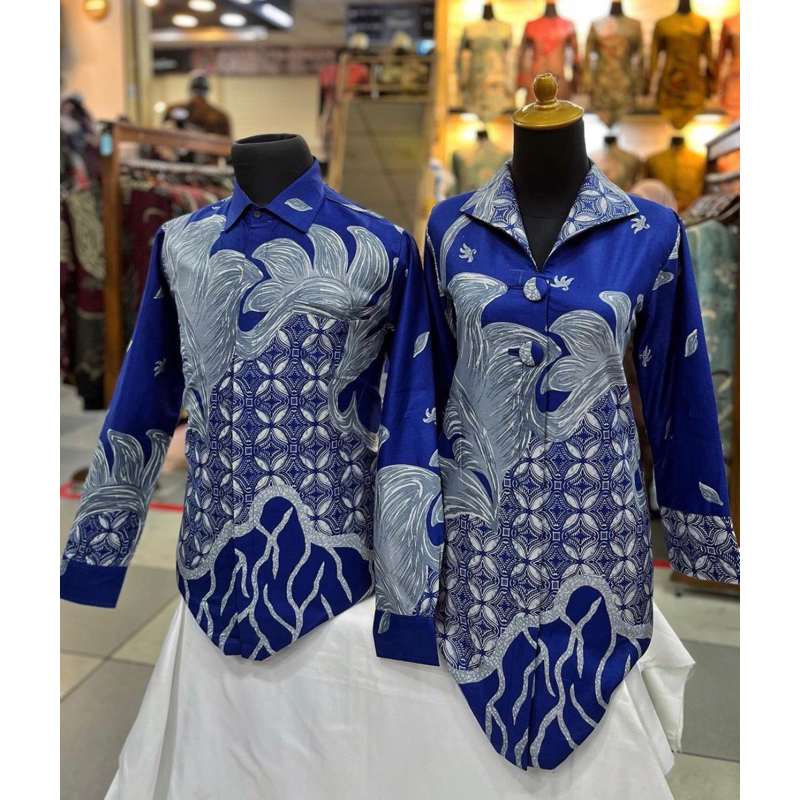 Jual Baju Batik Tunik Bahan Katun Halus Batik Couple Batik Full Lapisan ...
