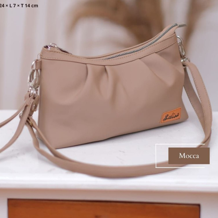 Jual Kya Rumi Salisa Tas Selempang Bahu Wanita Sling Bag Perempuan Tali Panjang Pendek Anti Air ...