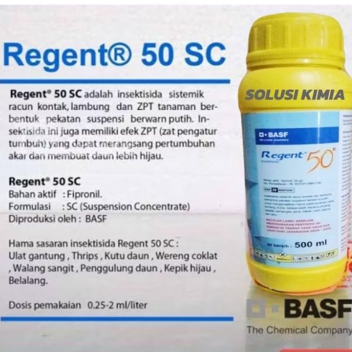 Jual REGENT 50 SC Insektisida Ampuh Pembasmi Hama Serangga Terbaik 500 ML | Shopee Indonesia