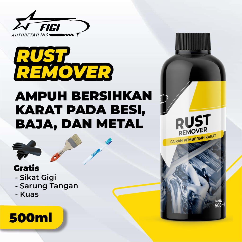 Jual Figi Rust Remover Cairan PengiIang Karat Besi Baja Stainless pembersih Karat 500ML | Shopee ...