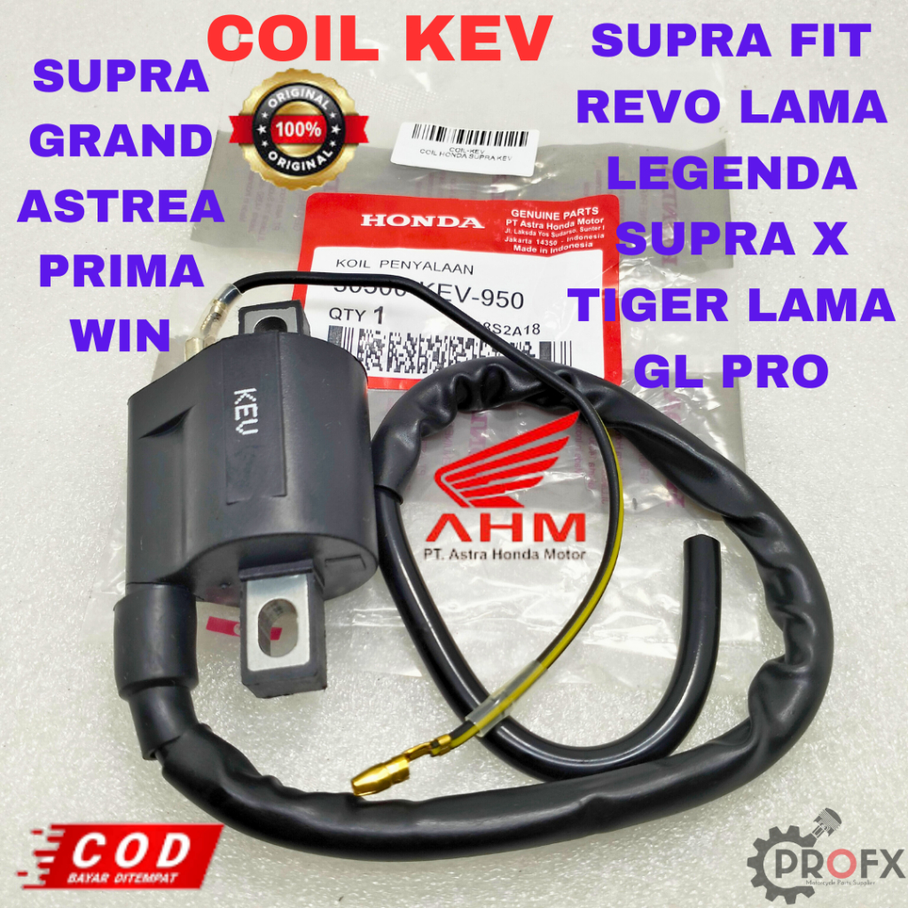 Jual KOIL COIL 30500-KEV-950 HONDA SUPRA GRAND WIN SUPRA FIT REVO LAMA ...