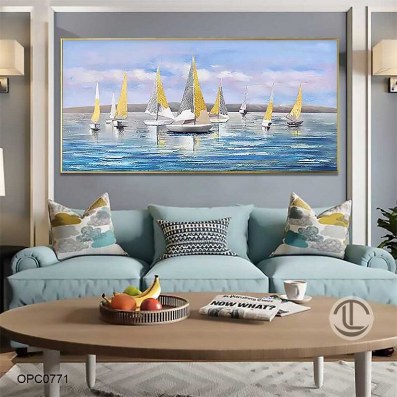 Jual lukisan perahu layar pallet timbul, minimalis modern, pajangan ...