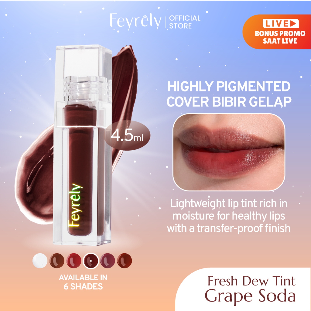 Jual FEYRELY Fresh Dew Tint - 03 Grape Soda | Shopee Indonesia