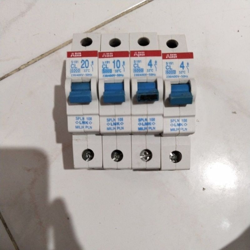 Jual mcb abb spln 1phase 2A 4A 6A 10A 16A | Shopee Indonesia