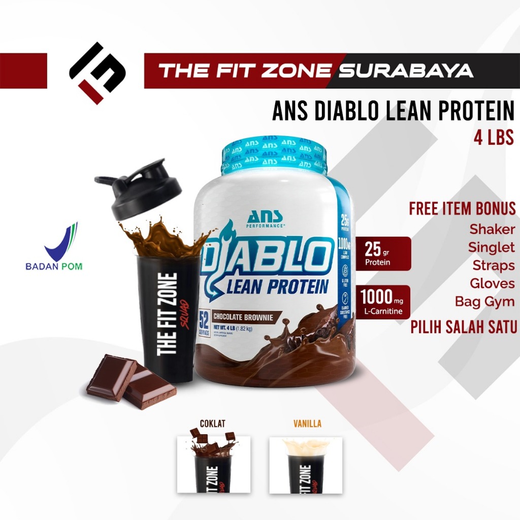 Jual ANS PERFROMANCE Diablo Protein 4 Lbs Whey Protein + Fat Burn ...