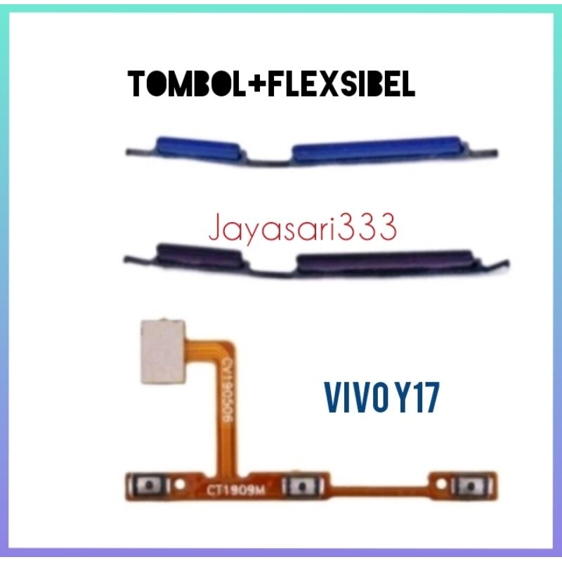 Jual Tombol luar+flexsibel set Vivo y17 on off Volume original fullset ...