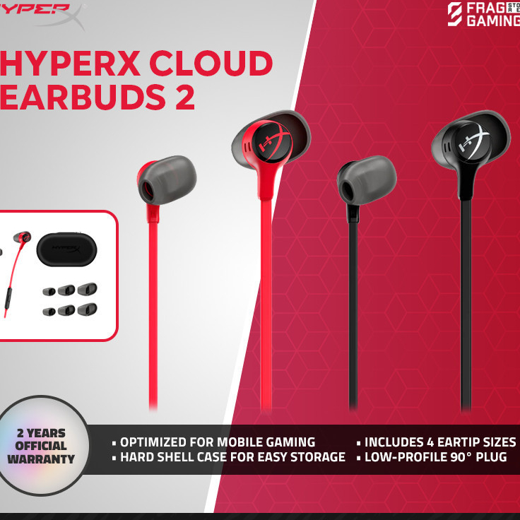 Jual Hyperx Cloud Earbuds 2 / Earbuds2 II with Mic Earphone Gaming ...