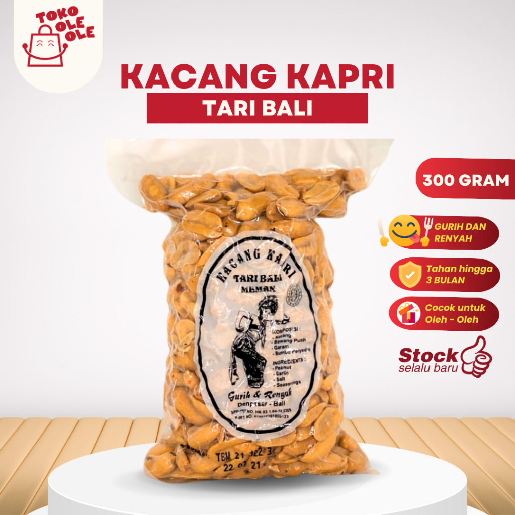 Jual Kacang Bali Kacang Kapri Tari Bali Meman Kacang Bawang 300 gr ...