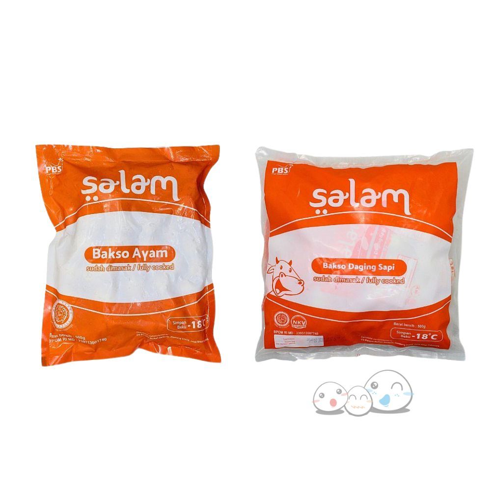 Jual Salam Bakso Ayam Kerikil Daging Sapi 500 gram Frozen | Shopee ...