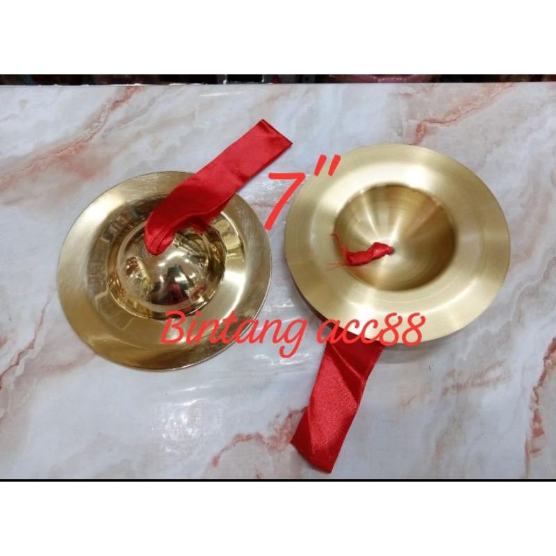 Jual Alat musik ceng ceng / Ting Ting - kuningan - 7inch | Shopee Indonesia