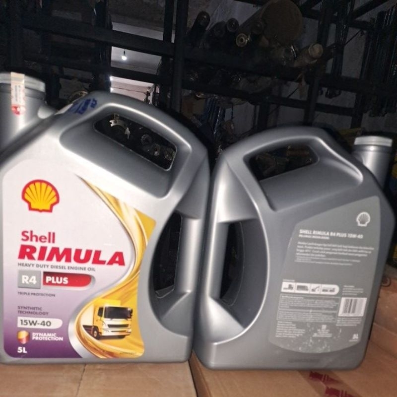 Jual Oli Shell RIMULA R4 PLUS 15W-40 5L Diesel Heavy Duty ORIGINAL ...