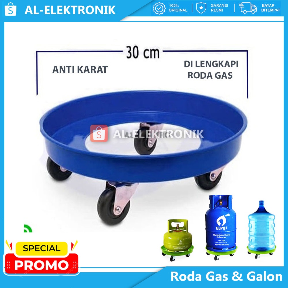 Jual Alas Dudukan Tatakan Kaki Roda Gas Elpiji Galon Bahan Besi Kokoh ...